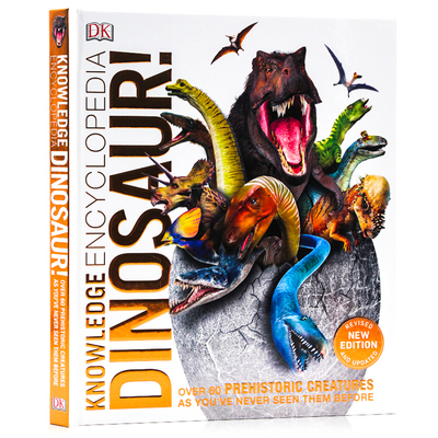 预售英文原版 DK知识百科全书 恐龙图解百科 精装大开本 Knowledge Encyclopedia Dinosaur! 超60种前所未见的史前生物