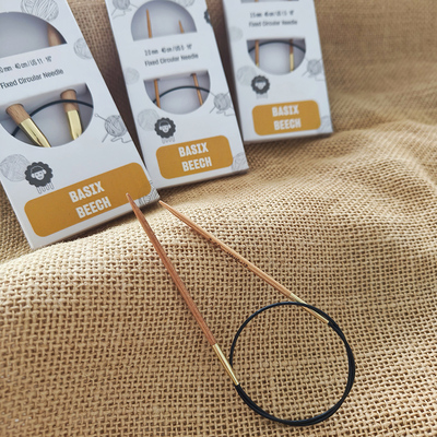 Knitpro桦木固定环形针袖子针棒针毛衣针手工编织毛线针工具套装