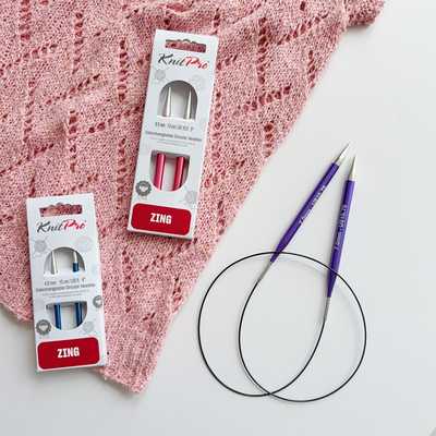 Knitpro彩铝11.5cm常规可拆卸针头环形针棒针毛衣针编织毛线工具