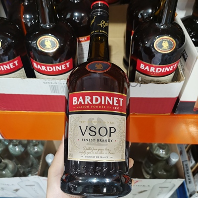 Costco开市客代购 法国进口BARDINET必得利白兰地VSOP洋酒1L装