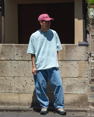 300g 日系复古 ROOTSTOCK 23SS纯色短袖T恤日常简约圆领宽松全棉T