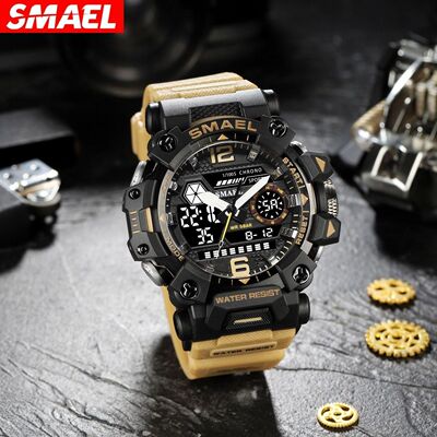 SMAEL斯麦尔手表男合金潮牌运动潮流炫酷百搭多功能男士电子手表