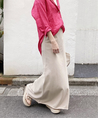 高腰弹性腰围落地感流畅线条