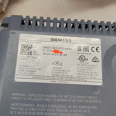 西门子TP900 Comfort触摸屏6AV2 124-0J全新二手都有现货