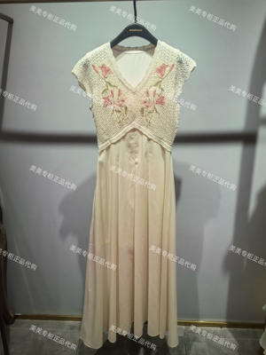 马家国内专柜正品2026年夏款无袖连衣裙MC80DR320-2389