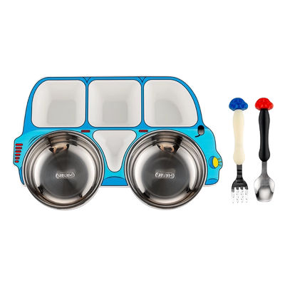 onlycook304不锈钢分格儿童餐盘