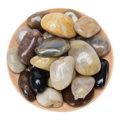 yee鹅卵石五彩色铺面鱼缸装饰