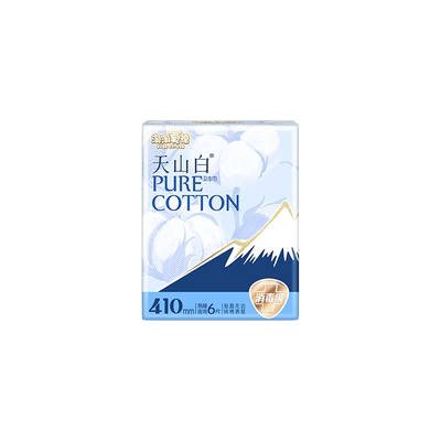 淘淘氧棉天山白消毒级熟睡卫生巾