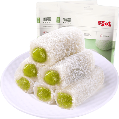 百草味抹茶麻薯糕点