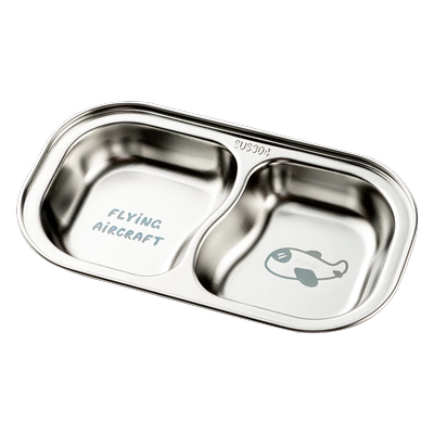 onlycook304不锈钢儿童餐盘