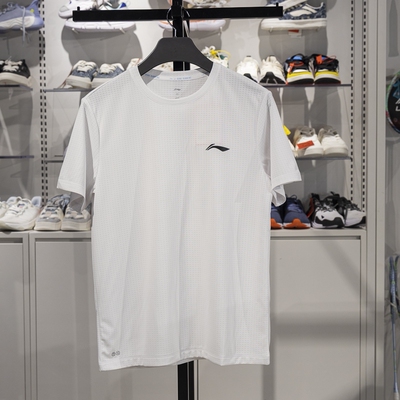 李宁短袖T恤2025夏季新款跑步系列男子速干透气圆领上衣ATSV471