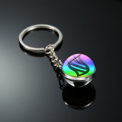 Pokemon宝可梦mega进化超级喷火龙沙奈朵20MM双面球形钥匙扣