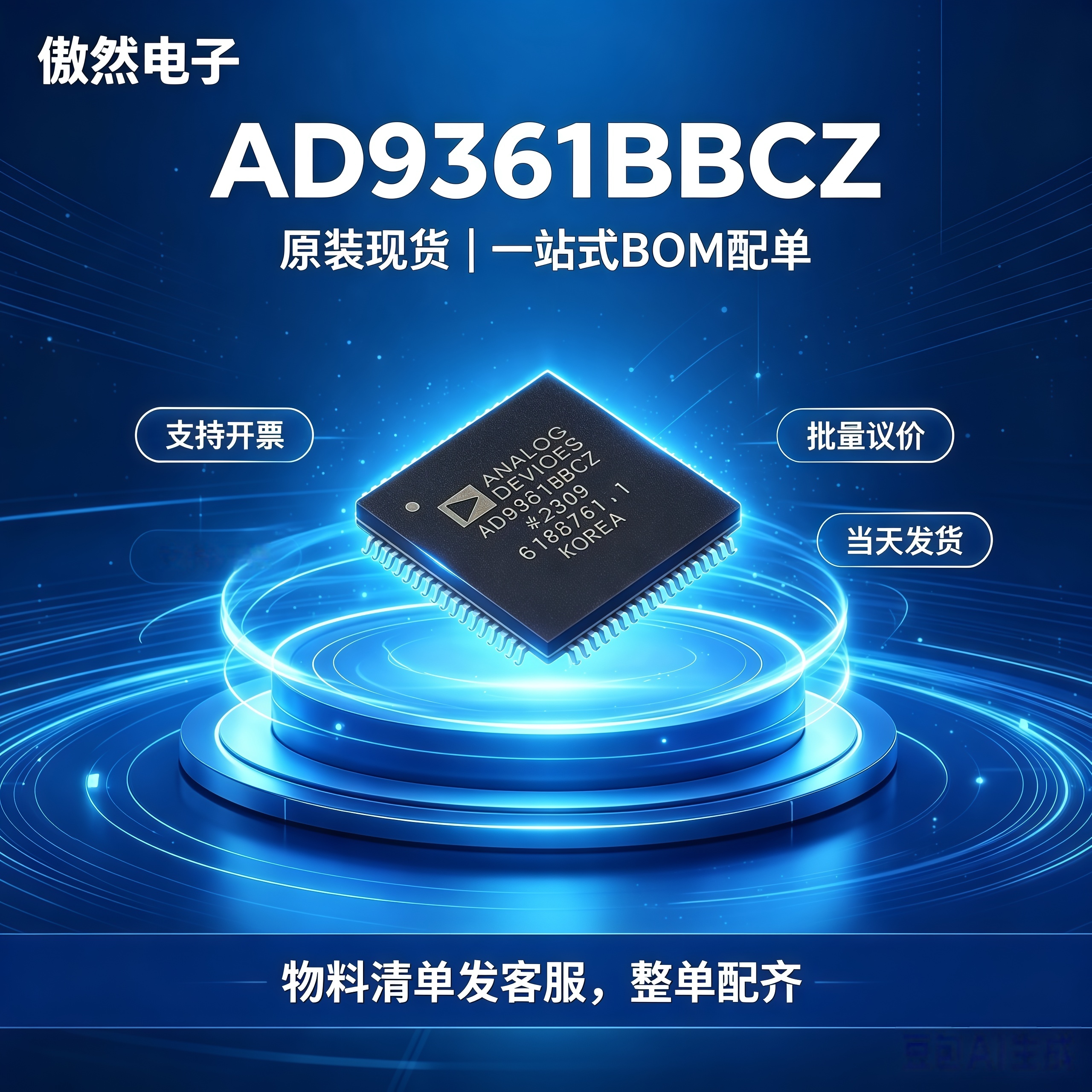 AD9361BBCZ AD9361 LFBGA144 射频收发器 IC 芯片 原装正品