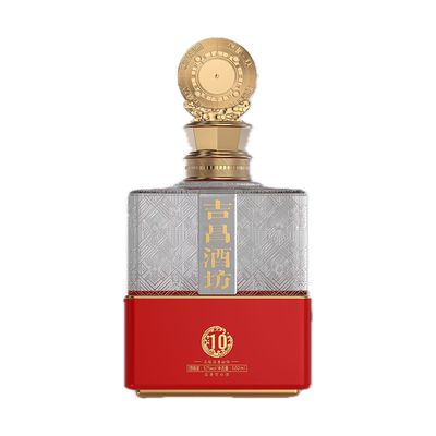 【1919酒类直供】吉昌酒坊10 浓香型白酒52度500ML单瓶
