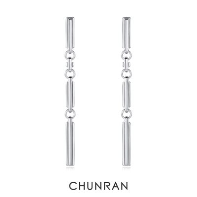 CHUNRAN疤痕系列长条流苏耳环