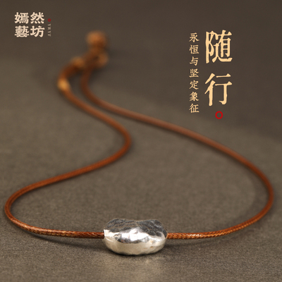 女小众设计毛衣链高极轻奢锁骨链新款925纯银随行项链男精致极简