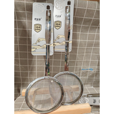 萌吉吉油隔漏304不锈钢漏勺长柄滤网勺厨房用品隔油漏