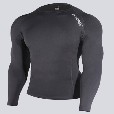 JP.MORCH男子秋冬打底保暖 压缩跑步马拉松 速干跑步训练压缩长袖