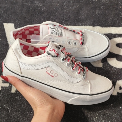  Vans Old Skool 红白棋盘格低帮板鞋 VN0A54F49Y9