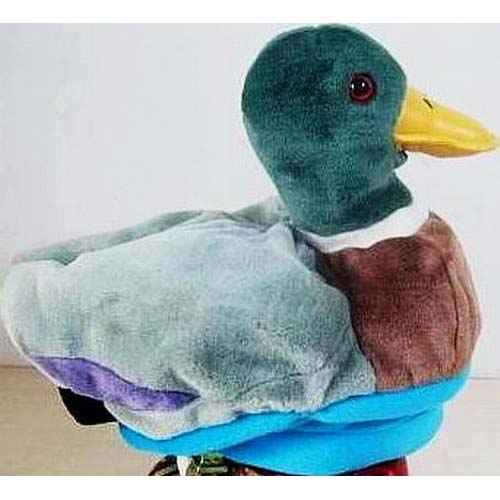 (代购)美国wild repulic仿真绿头鸭mallard毛绒帽子