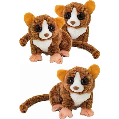 （代购）美国wild republic仿真鼠狐猴mouse lemur毛绒玩具公仔