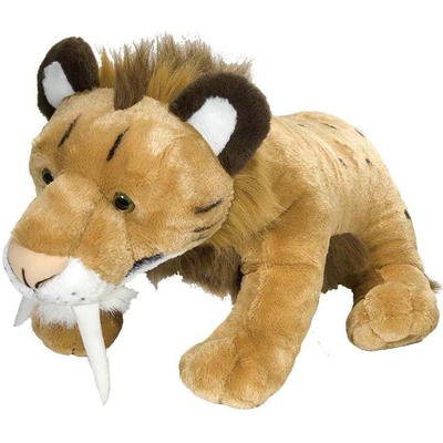 （代购）美国wild republic仿真剑齿虎sabertooth毛绒玩具公仔