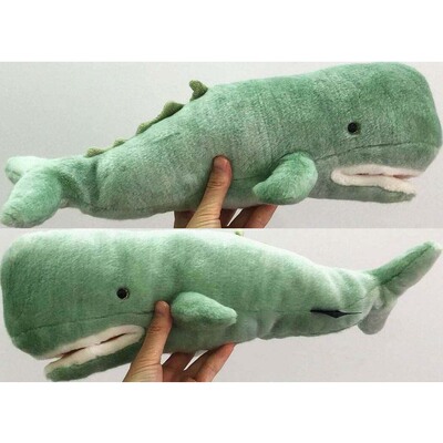 （现货+包邮）韩国mingler仿真抹香鲸sperm whale毛绒玩具公仔