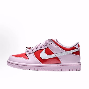 NikeDunk Valentine's Day 舒适贴合GS 低帮 板鞋 粉色 男女同款