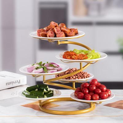 酒店宴会多层冷菜摆盘架