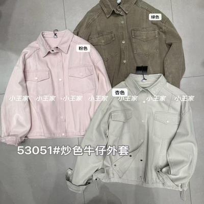 胖mm休闲慵懒风复古短款牛仔外套