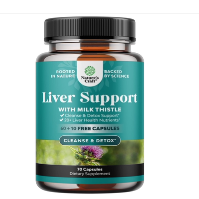 美国代购Best Liver Supplements with Milk Thistle - Artichoke