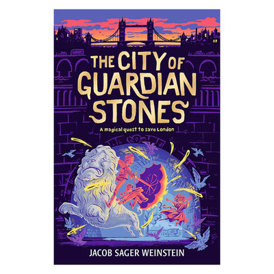预售英文原版The City of Guardian Stones守护石之城拯救伦敦的魔法冒险之旅章节故事 魔法奇幻 搞笑冒险装8-12岁