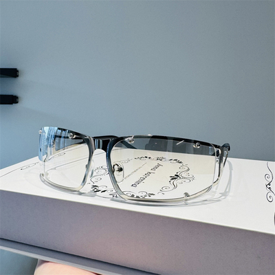 韩版y2k渐变水银色墨镜女款