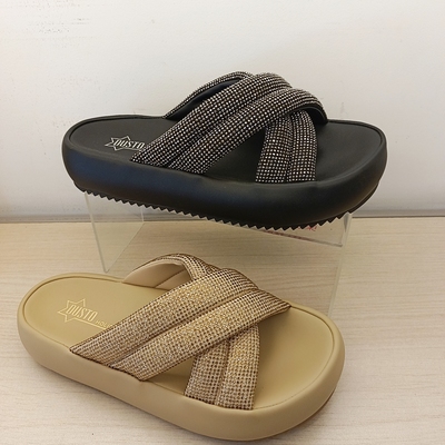 大东一字拖女鞋2026夏季新款时尚休闲简约平底圆头女鞋001629