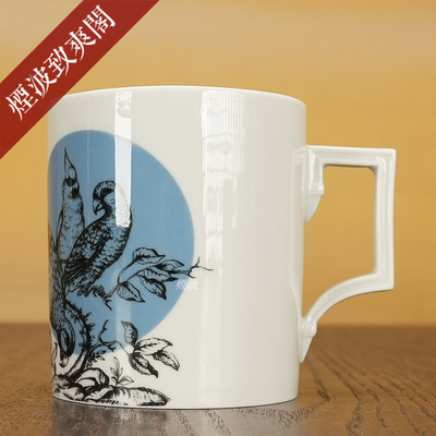 露台鸟马克杯水杯茶杯