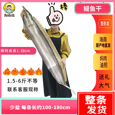 海南特产鳗鱼干麻鱼海鲜干货整条
