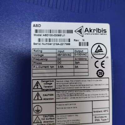 议价Akribis ASD100-0309S1J1伺服驱动器，4可维修