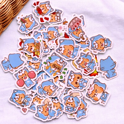 Nong Zon 泰国 自制手帐手机电脑相册防水水杯头盔贴纸 40枚