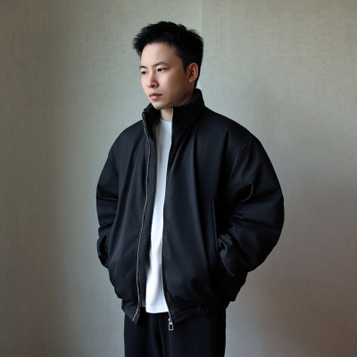 立领90白鸭绒保暖羽绒服