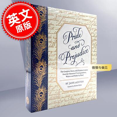 预售 傲慢与偏见 简奥斯汀 豪华收藏经典文学礼品版 含19封人物往来手写书信 英文原版 Pride and Prejudice Jane Austen