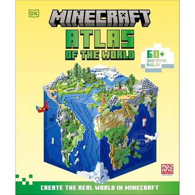 预售 我的世界：世界地图集 游戏周边书 Craig Jelley DK出版社 英文原版 Minecraft Atlas of the World 7-9岁