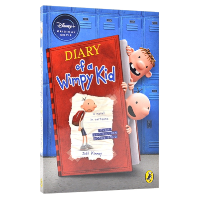 现货 小屁孩日记1 电影封面版 英文原版 Diary of a Wimpy Kid 小鬼日记 Jeff Kinney 杰夫·金尼 小屁孩系列小说 漫画 儿童