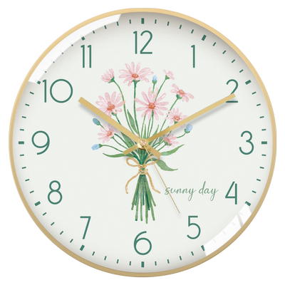 TQJ纸覆膜金属北欧圆形挂钟