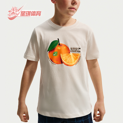 Nike/耐克正品夏季大童图案印花亲肤针织经典日常T恤IO8981-030