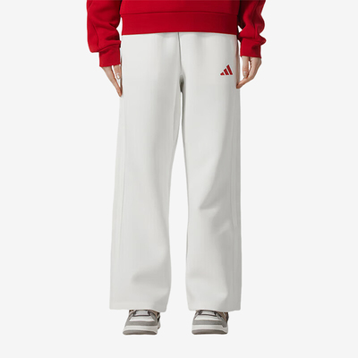 Adidas/阿迪达斯正品2025新款女士简约直筒针织长裤JZ1644