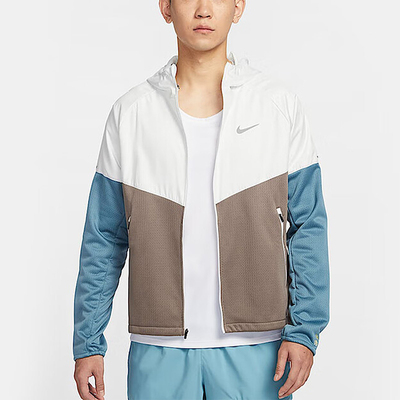 Nike/耐克正品新款男士拒水跑步运动休闲拼接夹克HV8222-121
