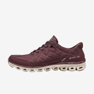 Skechers斯凯奇正品GLIDE-STEP女子透气耐磨休闲鞋104556W-BURG
