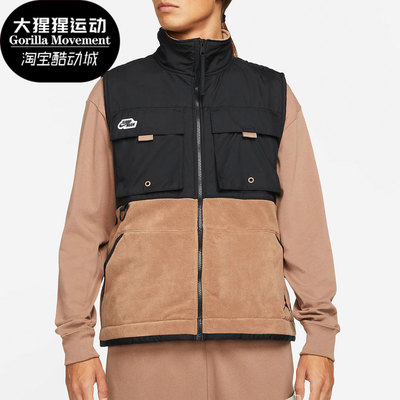 耐克男子加绒工装运动背心马甲