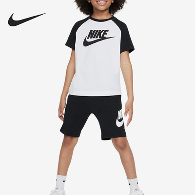 Nike/耐克正品夏季大童短袖T恤中腰柔软短裤套装HM9274-010