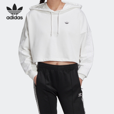 阿迪达斯休闲女子套头卫衣正品